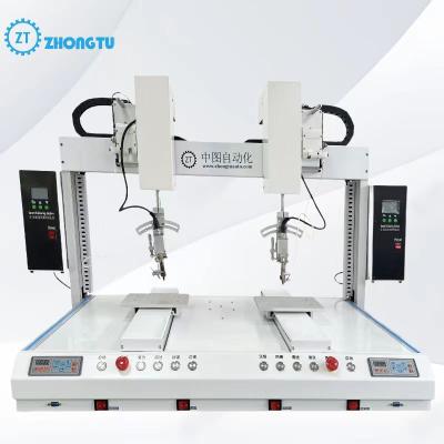 China Automatic Four Axis Double Platform Soldering Machine Kit for Electronics for sale