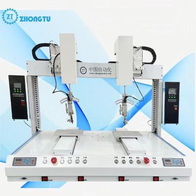 China Dual Heads Automatic Soldering Robot Automated Solder Machine Welding System for sale