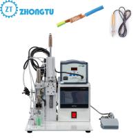 China Constant Temperature Semi Automatic Soldering Machine High Efficiency PCB Wire Connector Welding Equipment for sale