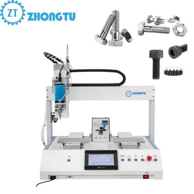 China Servo Touch Screen Single Head Dual Platform Automatic Screw Locking Machine Customized Screw Robot for sale