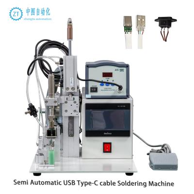 China Semi Automatic Soldering Machine for PCB Circuit Board Pad Soldering and Through Hole Wire Tinning for sale