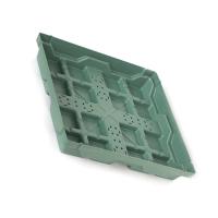 China Modern Rooftop Hydroponic Garden Bed Planter Box 4 Unit Square for Roof Greening for sale