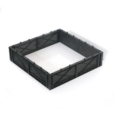 China HDPE Square Large Garden Pot Planter Stand 4 Units for Outdoor Roof Greening Flower Plant for sale