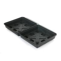 China Square HDPE Plant Tray 4-Pack Roof Terrace Garden Pot Planter for Outdoor Propagator Kits for sale
