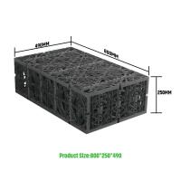 China HDPE Stormwater Infiltration Tank 800x490x250mm 91L Water Storage for Sustainable Drainage for sale