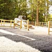 China HDPE Horse Paddock Grid 330x330x50mm Heavy Duty Grass Paver Stall Grid for Equestrian Use for sale