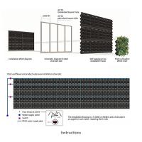 China Vertical Moss Garden Green Plant Wall Panel HDPE 50x50cm Not Coated Per Square Meter for sale
