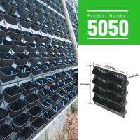 China Vertical Moss Garden Green Plant Wall Panel HDPE 50x50cm Not Coated Per Square Meter for sale