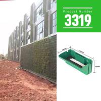 China UV Protected HDPE Green Wall System Vertical Garden Planter Tower with Back Liner for Outdoor Use for sale