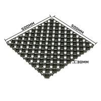 China HDPE Green Roof Drainage Mat 500x500x30mm 4pcs per m2 for Garage Basement for sale