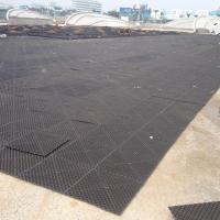 China HDPE Green Roof Drainage Mat 500x500x30mm 4pcs per m2 for Garage Basement for sale
