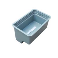 China PVC Planter Box with Wall Pallet HDPE 50L Large White Outdoor Modern Flower Pot for sale