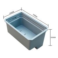 China PVC Planter Box with Wall Pallet HDPE 50L Large White Outdoor Modern Flower Pot for sale