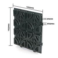 China Hydronic Underfloor Heat Module Box Board 450x450x25mm HDPE for Hot Water System for sale