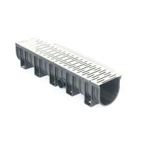 China Patented HDPE PP Storm Drain Grate Cover Plate 1000x200mm for Road Sewer for sale