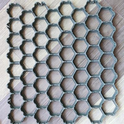 China 70mm Height HDPE Geocell Grid for Parking Driveway Gravel Stabilization Grass Paver 410x410mm for sale