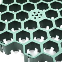 China HDPE Grass Paver Grid 410x410mm Permeable Parking Pavers for Access Roads for sale
