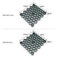 China HDPE Parking Reinforcement Grid 410x410x50mm 9pcs per Sqm for Driveway and Grass Parking for sale