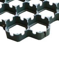 China HDPE Grass Paver 385x435mm Black Porous Pavers for Driveway Parking Lot Turf Protection for sale