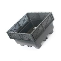 China HDPE Plastic Plant Tray 50x50cm Square for Roof Garden Flower Pot Planter for sale