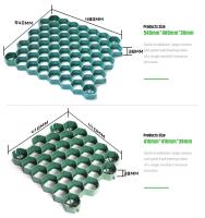 China Customized HDPE Geocell Ground Reinforcement Grid 410x410x70mm for Driveway Grass Paver for sale
