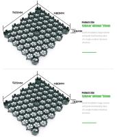 China Customized HDPE Geocell Ground Reinforcement Grid 410x410x70mm for Driveway Grass Paver for sale