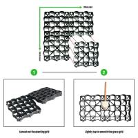 China HDPE Grass Paver Grid 333x333x50mm for Horse Paddock Parking Lot Ground Stabilization for sale