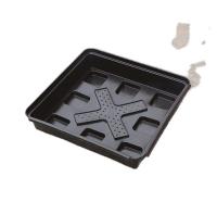 China HDPE Green Roof Tray System 4 Units per Square for Roof Greening Decorative Garden Planter for sale