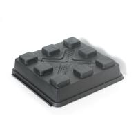 China HDPE Green Roof Tray System 4 Units per Square for Roof Greening Decorative Garden Planter for sale