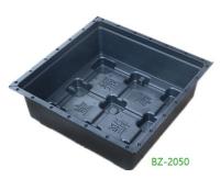 China HDPE Green Roof Tray System 4 Units per Square for Roof Greening Decorative Garden Planter for sale