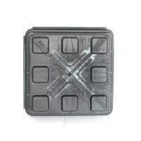 China HDPE Green Roof Tray System 4 Units per Square for Roof Greening Decorative Garden Planter for sale