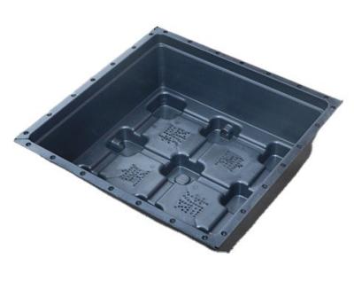 China Square Shape Sedum Green Roof Tray 4 Units Plastic Large Garden Planter for Green Plants for sale