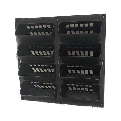 China HDPE Stackable Vertical Garden Flower Pots for Green Wall Planting 5 Tier for sale