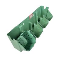 China Plastic HDPE Greening Planting Pot Stackable Vertical Wall Planter System for Garden for sale
