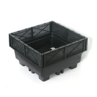 China Plastic Square Green Roof Tray System 4 Units per Square for Sustainable Planting for sale