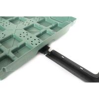 China PP Material Square Garden Flower Pot 4 Units per Tray for Modular Green Roof Planting for sale