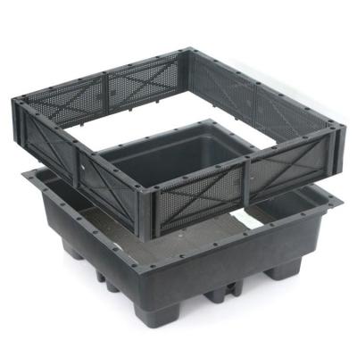 China Eco-Friendly Sedum Green Roof Modular Tray System 4 Units per Square for Planting Flowers Vegetables for sale