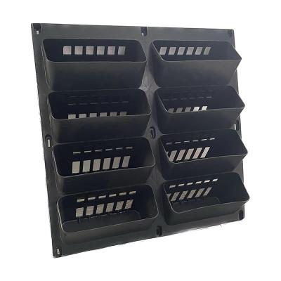 China Vertical Garden Planter Standing HDPE Plastic 5-Tier Stackable Flower Pot for Indoor Living for sale