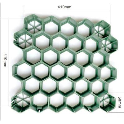 China Green HDPE Permeable Paving Grids 410x410x70mm for Driveway Ground Stabilization for sale