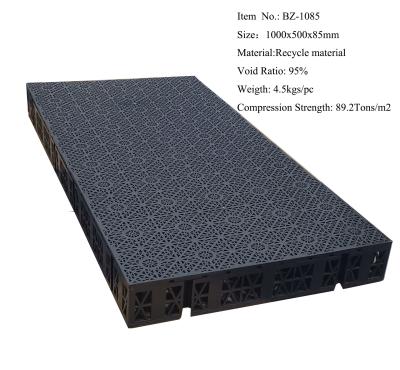 China 193L Black HDPE Rainwater Infiltration Tank Rainwater Collection System for Sustainable Solutions for sale