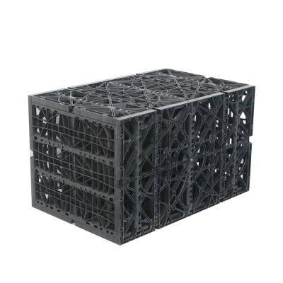 China HDPE Stormwater Infiltration Tank Panel 680x450x410mm Underground Water Tank 117L Rainwater Harvesting for sale
