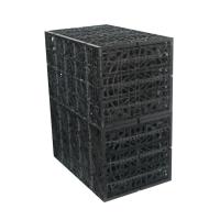 China HDPE 193L Rainwater Infiltration Harvest Tank 800x490x530mm Modular Underground Water Storage for sale