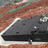 China HDPE Geocellular Soakaway Tank 680x450x410mm 117L Stormwater Management Unit for sale