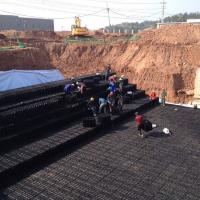 China HDPE Underground Rainwater Retention Tank 800x490x250mm 91L Water Storage System for sale