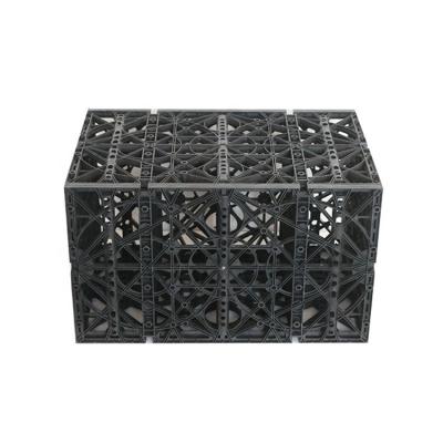 China HDPE PP Stormwater Infiltration Tank 680x450x410mm Rainwater Collection Box 117L for sale