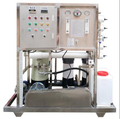 China 25 TPD Ship Desalination Water Machine with Reverse Osmosis - 5500W Power, 1650×900×1750mm Dimensions for sale