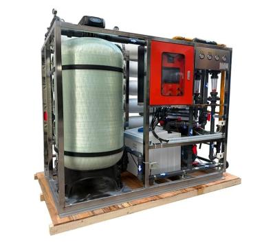 China Stainless Steel PLC Seawater Desalination Equipment 75 Tons/Day with Reverse Osmosis Technology for sale