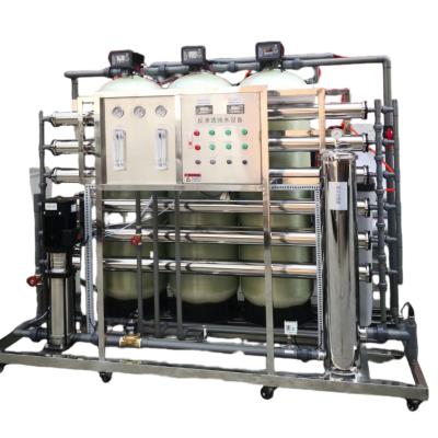 China Double Stage Reverse Osmosis Pure Water Treatment System 3000L/H 3000W 220-380V for sale