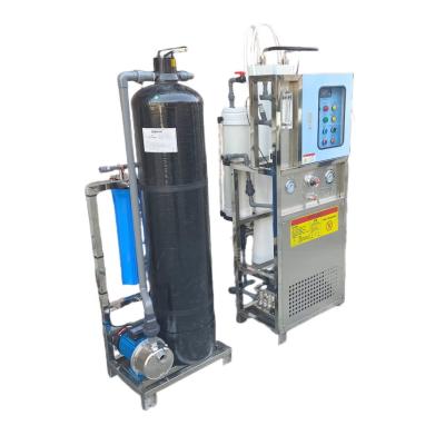 China Commercial Ship Split Seawater Purification System - 100 L/h Capacity, 2000W Power, 1500×600×650mm Dimensions for sale