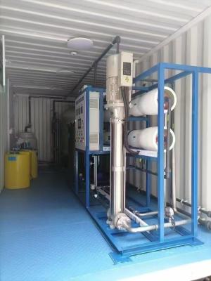 China Commercial Reverse Osmosis Desalination System 10-50kW Power 5600mm Container Design for Industrial Water Treatment for sale